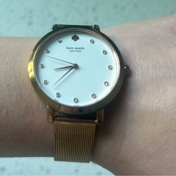 kate spade | Accessories | Kate Spade Monterey Gold Stainless Steel ...